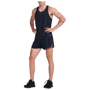 2XU Mens Light Speed Tech Vest (Black/Black Reflective) | Sportpursuit