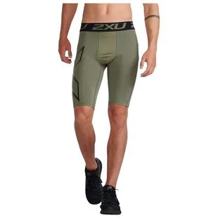 2XU Womens Mid-Rise Compression Shorts (Black) | Sportpursuit.com