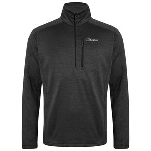Berghaus Mens Spitzer 1/2 Zip Fleece Pullover (Black) | Sportpursuit.c