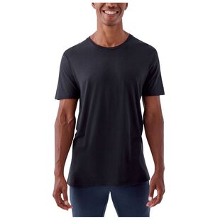 DanishEndurance Mens Modal Crew Neck T-Shirt (Jet Black) | Sportpursui