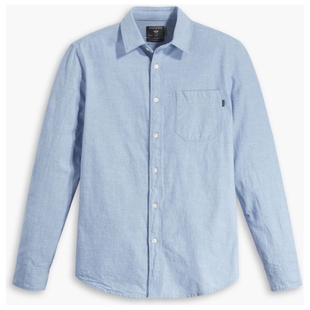 Dockers Mens Casual Slim Fit Shirt (Light Blue Acid Wash) | Sportpursu