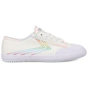Feiyue Lo 1920 Shoes (White/Rainbow) | Sportpursuit.com