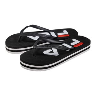Fila Womens Troy Zeppa Flip Flops (Black) | Sportpursuit.com