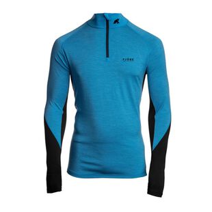 Fjork Mens Tech Eiger Zip Baselayer (Blue) | Sportpursuit.com