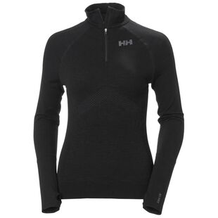 Helly Hansen Womens H1 Pro Lifa Seamless Pullover (Black) | Sportpursu