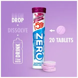High5 Zero Hydration Tablets (Blackcurrant - 8 x 20 Tabs) | Sportpurs