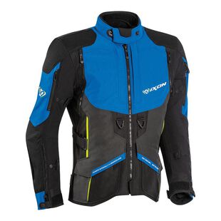 Ixon Mens Ragnar Jacket (Black/Blue) | Sportpursuit.com