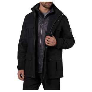 Jofama Mens Ethan Wool Field Jacket (Black) | Sportpursuit.com