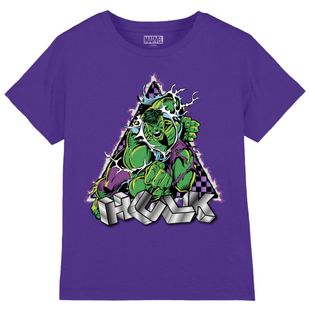 Marvel Boys Hulk Skater T-Shirt (Purple) | Sportpursuit.com