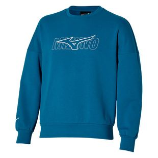 Mizuno Mens Athletics Pullover (Moroccan Blue) | Sportpursuit.com