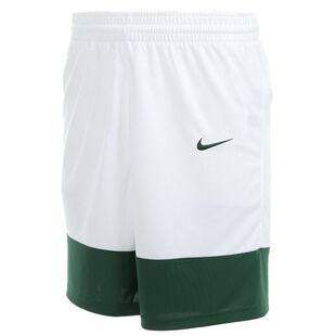 Nike Mens Elite Franchise Shorts (Tm White/Tm Dark Green/Tm Dark Green