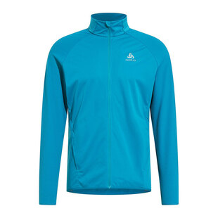 Odlo Mens Zeroweight Warm Hybrid Jacket (Blue) | Sportpursuit.com