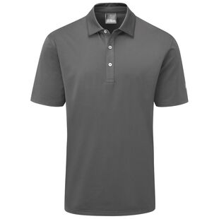 Oscar Jacobson Mens Chap Polo Shirt (Pewter) | Sportpursuit.com