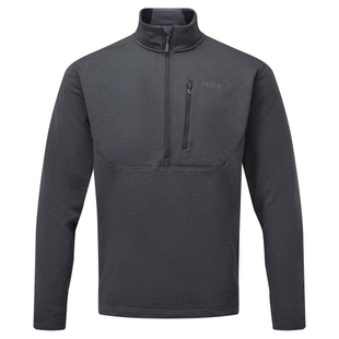 Rab Mens Geon Fleece Pullover (Black/Steel) | Sportpursuit.com
