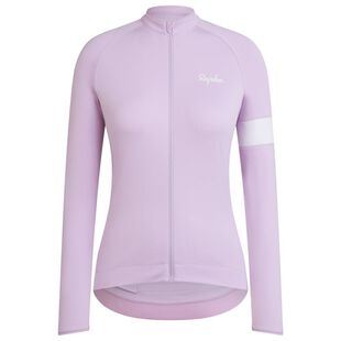 Rapha Womens Core Long Sleeve Jersey (Lilac/White) | Sportpursuit.com