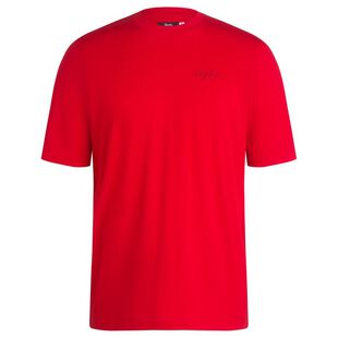 Rapha Mens Logo T-Shirt (Dark Red) | Sportpursuit.com