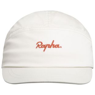 Rapha Logo Hat (Off-White Marl/Brick) | Sportpursuit.com