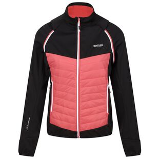 Regatta Womens Steren Hybrid Jacket (Black/Mineral Red) | Sportpursuit