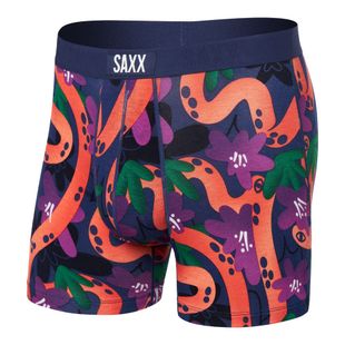Saxx Mens Vibe Super Soft Underwear (Navy Blue/Purple/Orange) | Sportp