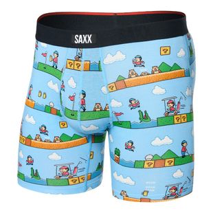 Saxx Mens Vibe Xtra Underwear (Sky Blue/Green/Orange) | Sportpursuit.c