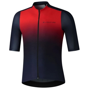 Shimano Mens S-Phyre Flash Cycling Jersey (Red/Navy) | Sportpursuit.co
