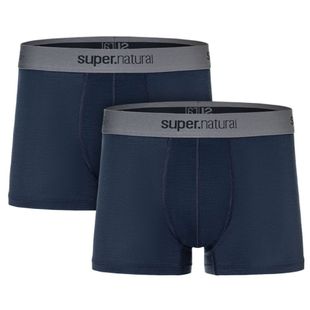 Super Natural Mens Tundra 2-Pack Boxer Underwear (Navy Blazer) | Sport