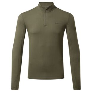 TOG 24 Mens Snowdon Thermal Baselayer Zip Neck (Khaki) | Sportpursuit.