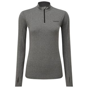 TOG 24 Womens Snowdon Thermal Baselayer Zip Neck (Grey Marl) | Sportpu