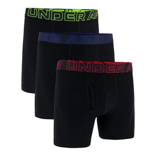 Under Armour Mens Performance Cotton x3 Underwear (Black/Hi Vis Yello)