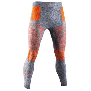 X-Bionic Mens ENERGY ACCUM MEL P M Tights (Grey Melange/Orange) | Spor