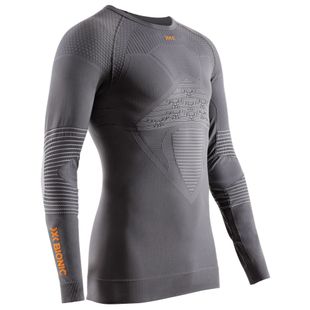 X-Bionic Mens Energizer 4.0 LS Baselayer (Anthracite/Pearl Grey) | Spo