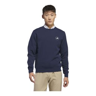 adidas Golf Mens Core Crew Pullover (Blue) | Sportpursuit.com
