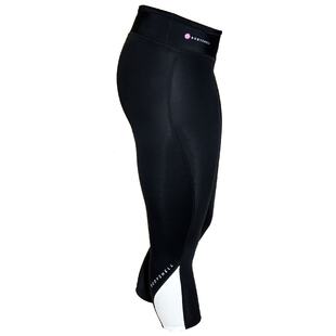 Bodyshell Womens Dual Compression Capris (Black/White Panel) | Sportpu