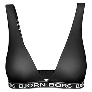 Bjorn Borg Womens Iconic Cotton Bra (Black) | Sportpursuit.com