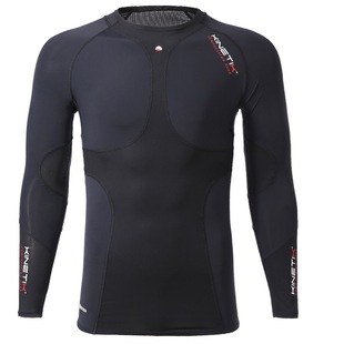 Kinetik Mens Velocity III Long Sleeve Compression Top (Black) | Sportp