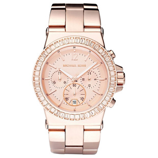 Michael Kors Womens Chronograph MK5412 Watch (Pink/Diamond/Pink) | Spo