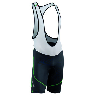 Northwave Mens Sonic Bib Shorts (Black/Green Fluo) | Sportpursuit.com