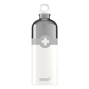SIGG Swiss Logo 1L Bottle (Grey) | Sportpursuit.com