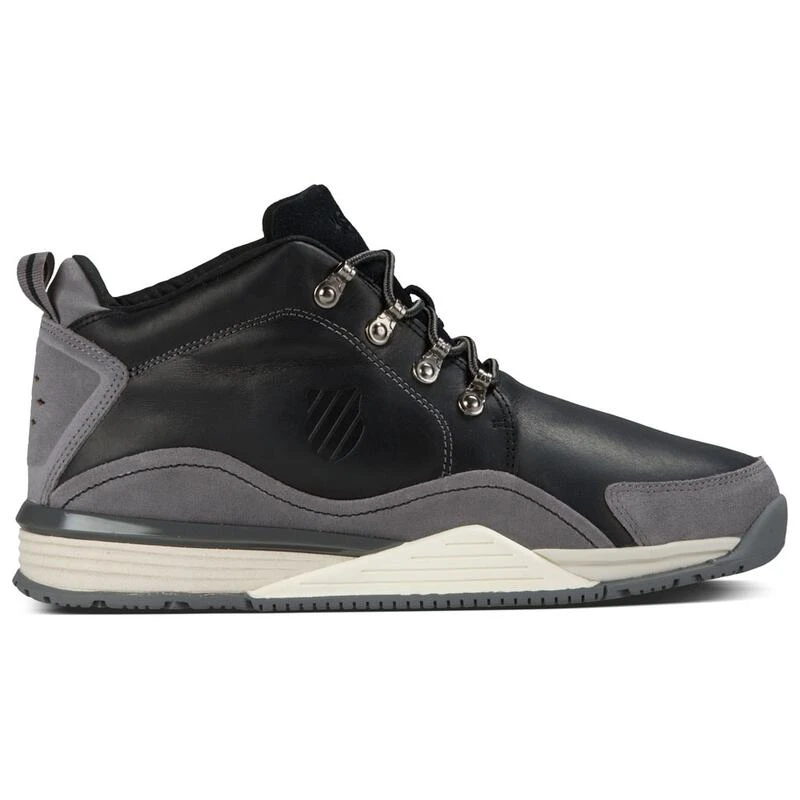 K-Swiss Mens Eaton Shoes (Black/Charcoal/Antique White) | Sportpursuit