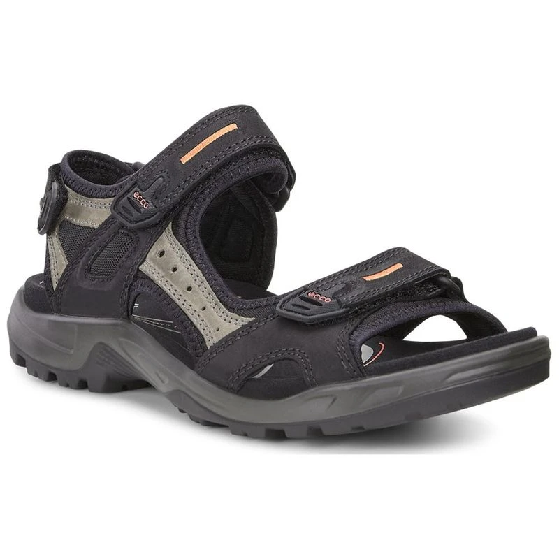 Ecco Mens Offroad Sandals (Black/Mole) | Sportpursuit.com