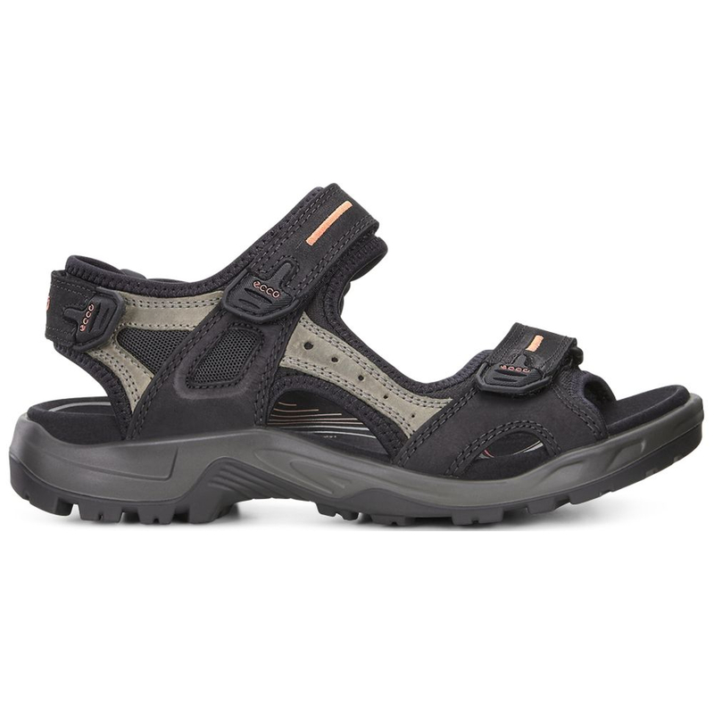 Ecco Mens Offroad Sandals (Black/Mole) | Sportpursuit.com