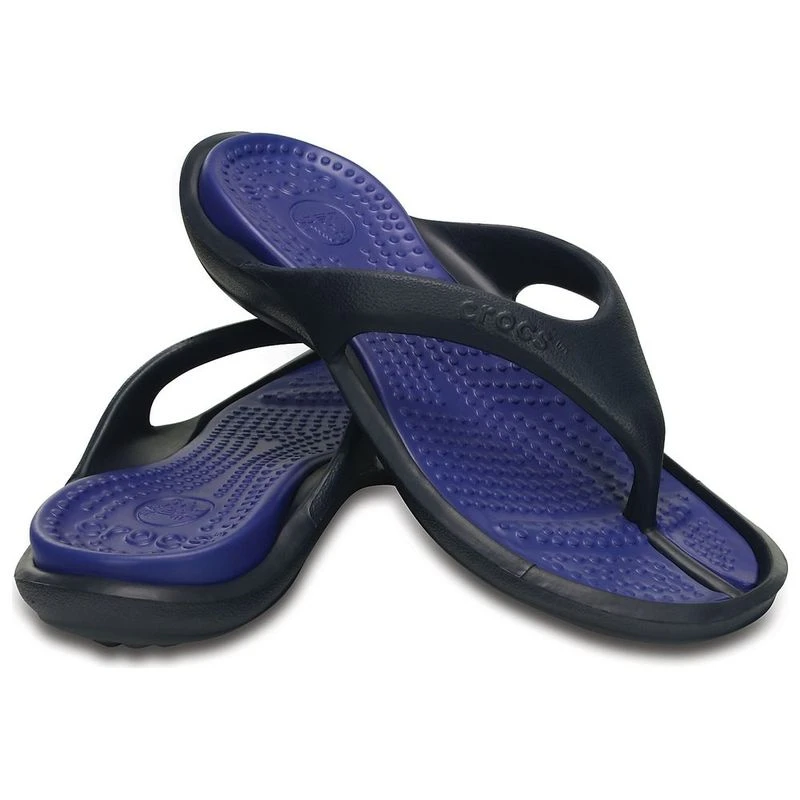 Crocs Athens II Flip Flops (Navy/Cerulean Blue) | Sportpursuit.com