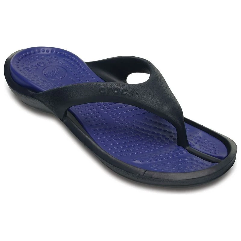 Crocs Athens II Flip Flops (Navy/Cerulean Blue) | Sportpursuit.com