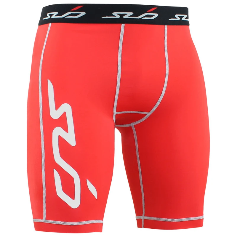 Sub Sports Mens DUAL Compression Shorts (Red) | Sportpursuit.com