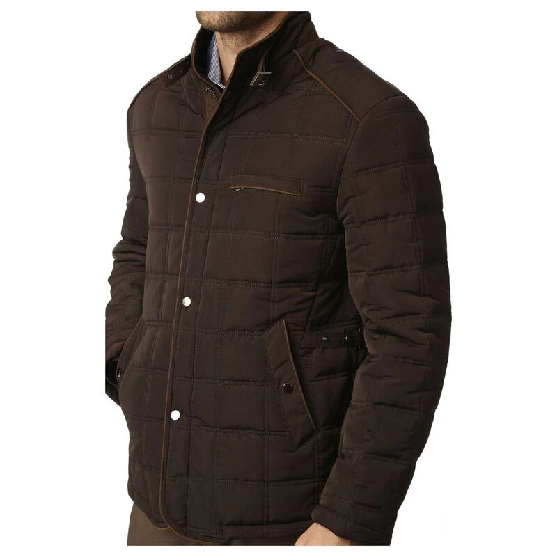 Dewberry Mens Square Jacket (Brown) | Sportpursuit.com