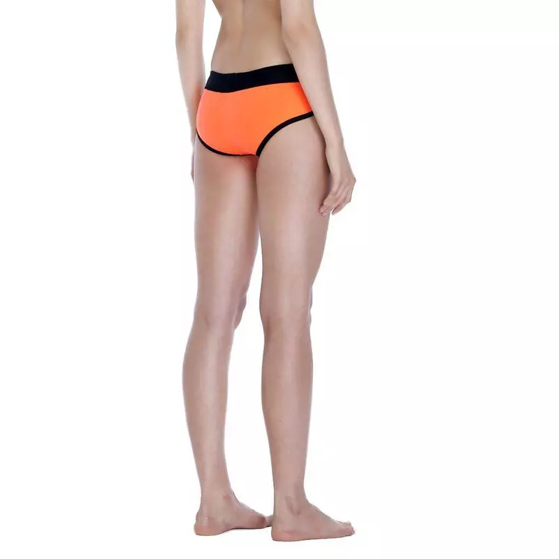 Glidesoul Womens Sporty Bikini Bottoms Peach Black