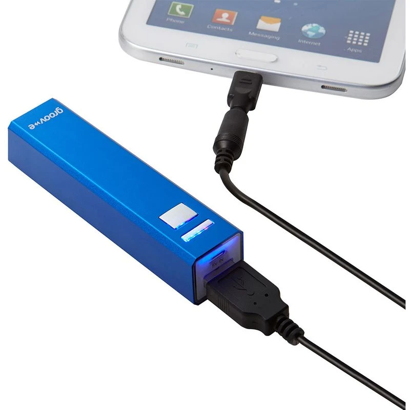 Groov-e Portable Power Stick Charger (Blue) | Sportpursuit.com