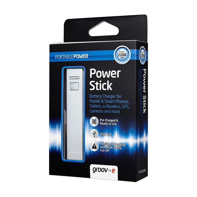 Groov-e Portable Power Stick Charger (White) | Sportpursuit.com
