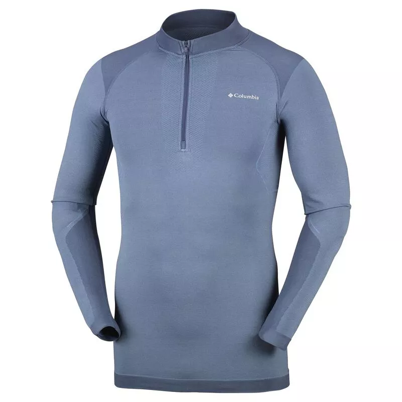 Columbia Mens Engineered Half Zip Baselayer Top (Mountain) | Sportpurs