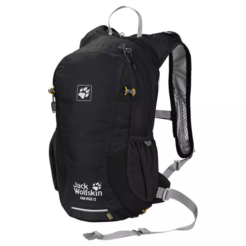 Jack Wolfskin Ham Rock 12L Rucksack (Black) | Sportpursuit.com